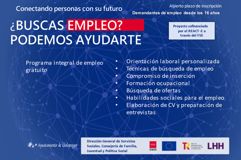 Programa de empleo para la incorporación al mundo laboral | Plan Galapagar